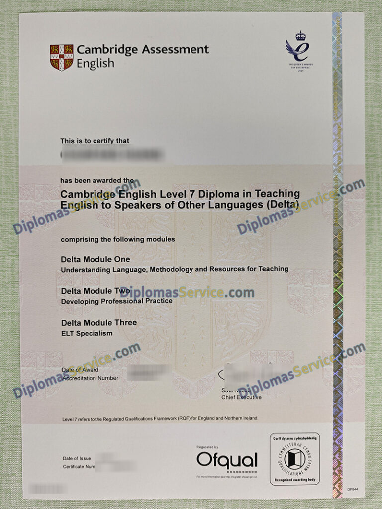What is the Cambridge DELTA Diploma?