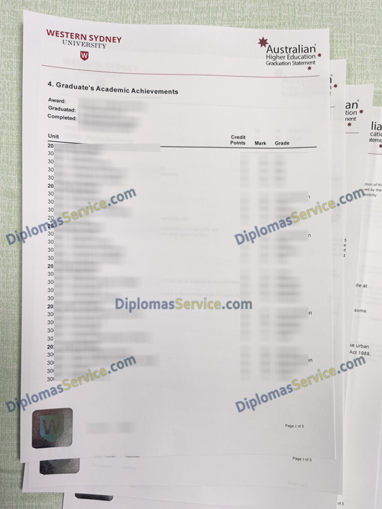 Efficient way to get Western Sydney University transcript