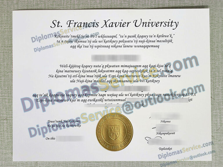 How to quickly own a St. Francis Xavier University diploma