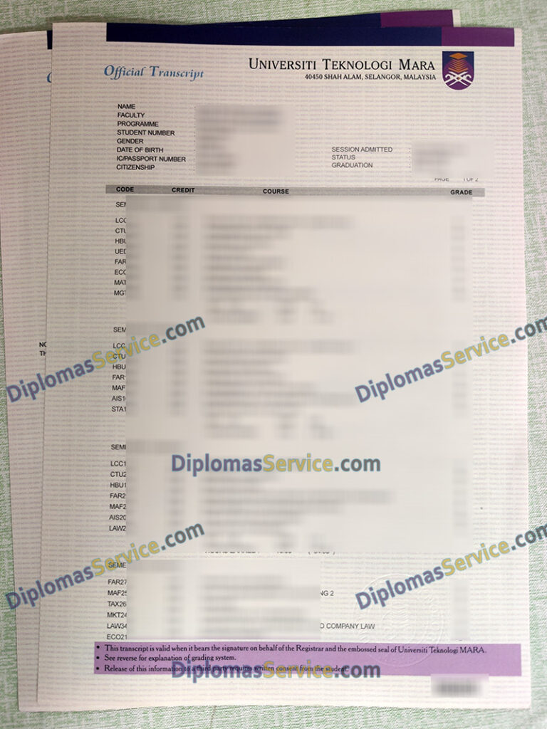 Amazing tips to make UiTM transcript in Malaysia