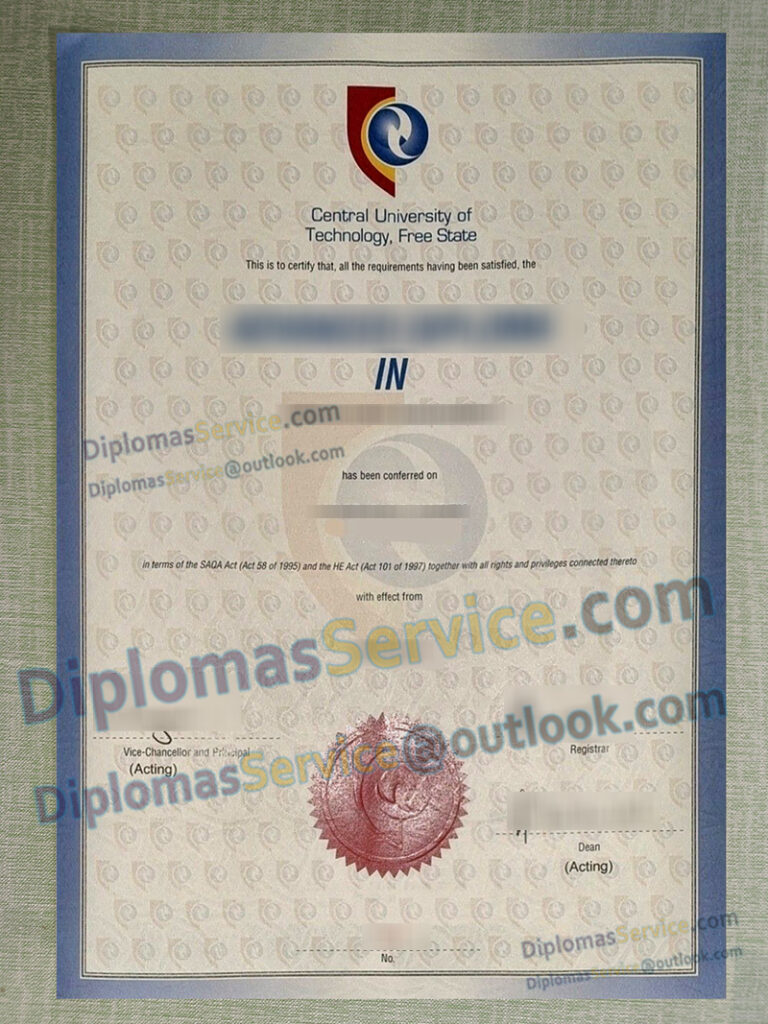 Your number 1 tip to get Central University of Technology certificate