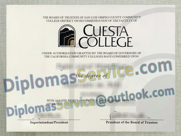 The number 1 website to order a Cuesta College diploma