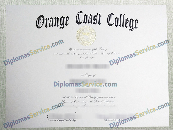 Little known techniques for making Orange Coast College diploma