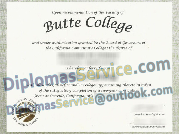 Sure-fire formulas to order a Butte College diploma