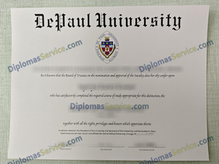 2 Actionable ways to get a phony Depaul University diploma