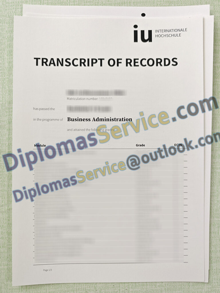 How can I apply for IU International University transcript