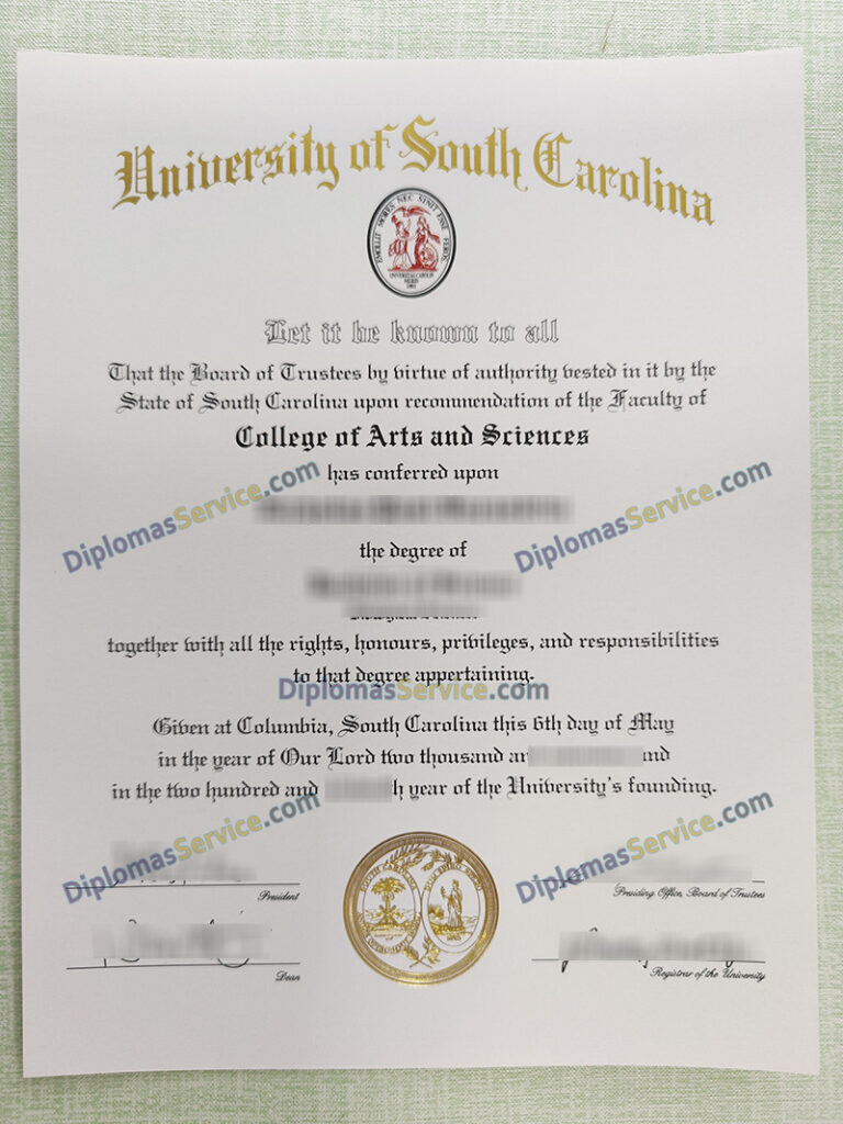 Most amazing website to get University of South Carolina diploma