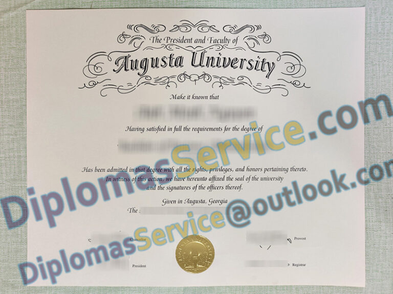 The science of making a Augusta University diploma