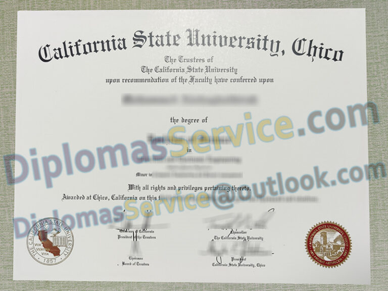 Reasons to order a Chico State diploma in California