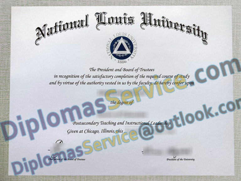1 Simple rule to duplicate National Louis University diploma