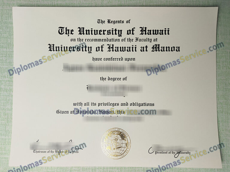 3 Facts about making a phony University of Hawaii diploma