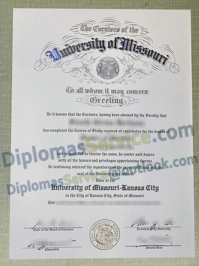 Time-tested formulas for making University of Missouri-Kansas City diploma