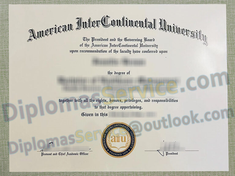 How to create American InterContinental University diploma