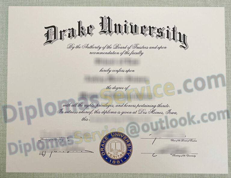 2 Creative techniques for making a Drake University diploma