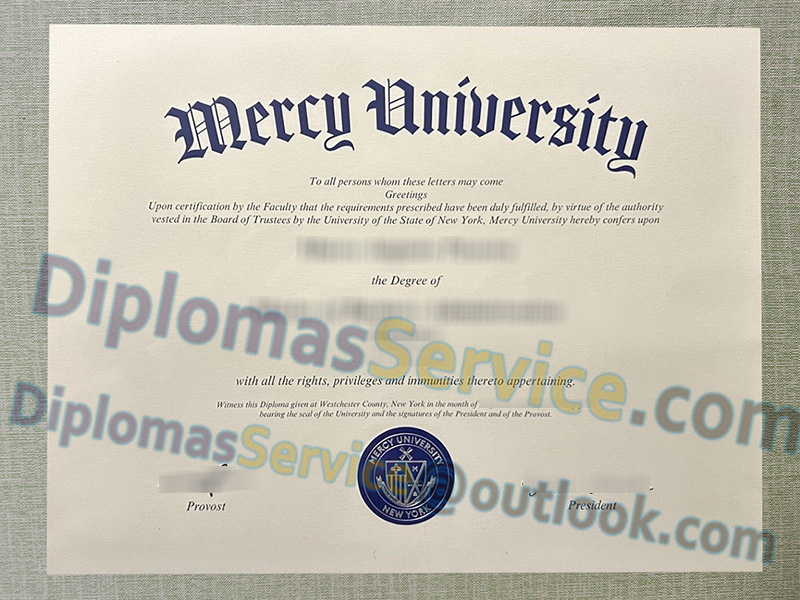 Definitive proof that Mercy University diploma is easy to get