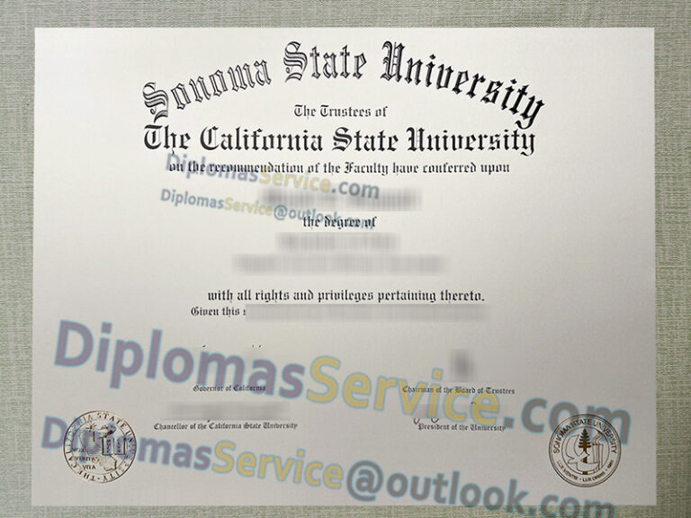 Sonoma State University diploma overview and process of replacement
